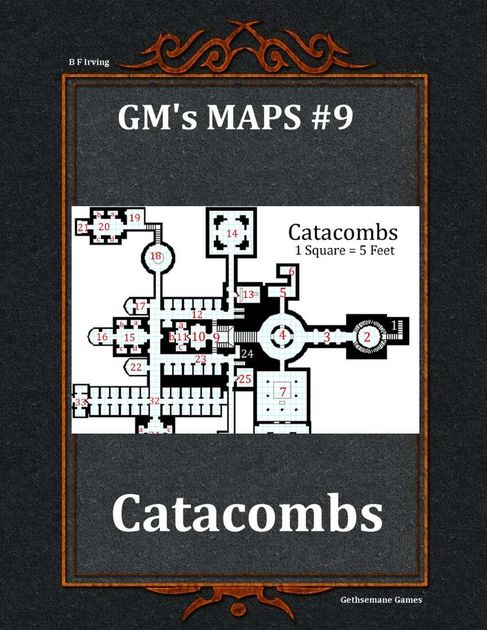 GM's Maps 09: Catacombs | RPG Item | RPGGeek