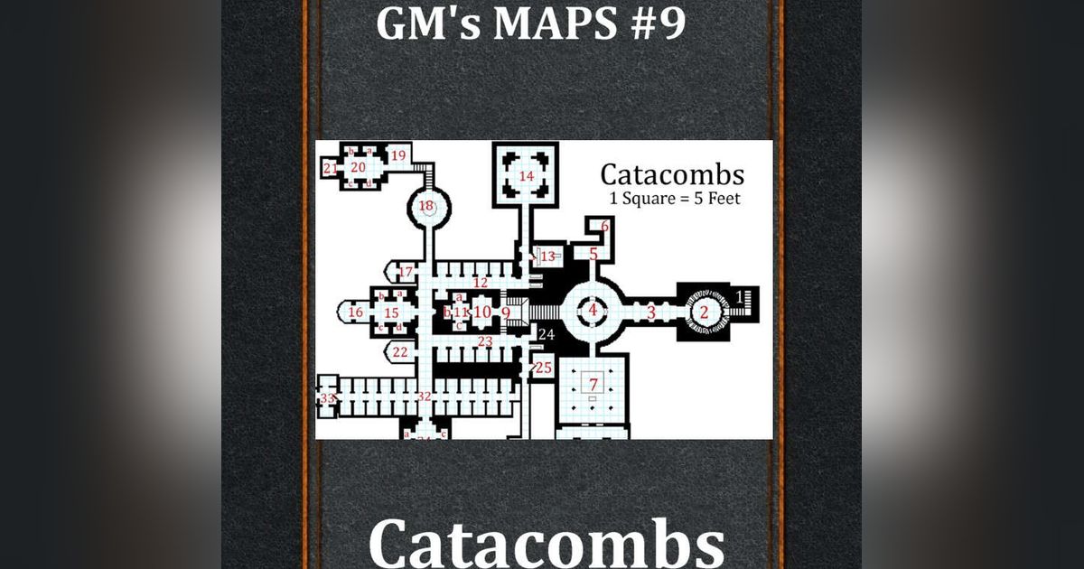 GM's Maps 009: Catacombs | RPG Item | RPGGeek