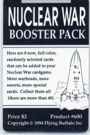 Nuclear War Booster Packs and Cards Available | Nuclear War Booster Packs
