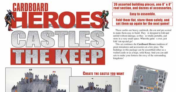 Cardboard Heroes: Castles - The Keep | RPG Item | BoardGameGeek