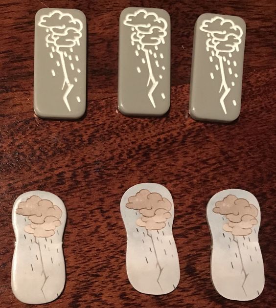 Kanagawa: Storm Token Tiles | Board Game Accessory | BoardGameGeek