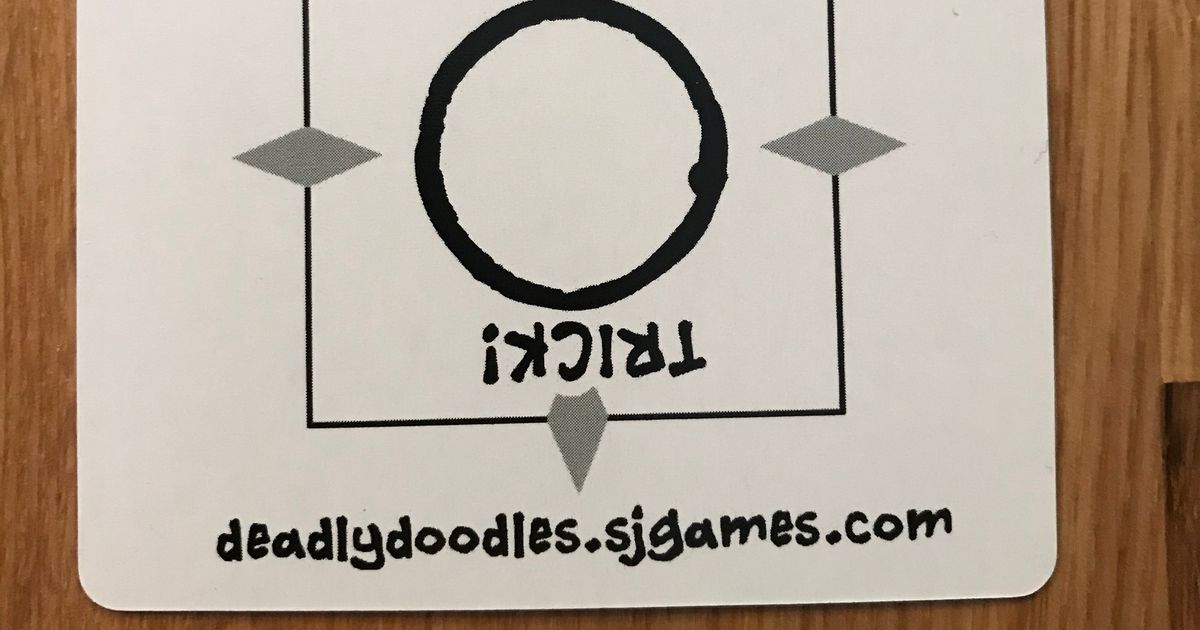 Deadly Doodles: Trick Promo Card | Board Game | BoardGameGeek
