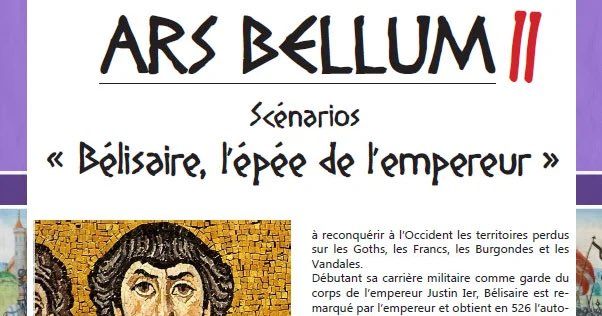 Ars Bellum II: Scénarios "Bélisaire, l'épée de l'empereur" | Board Game ...