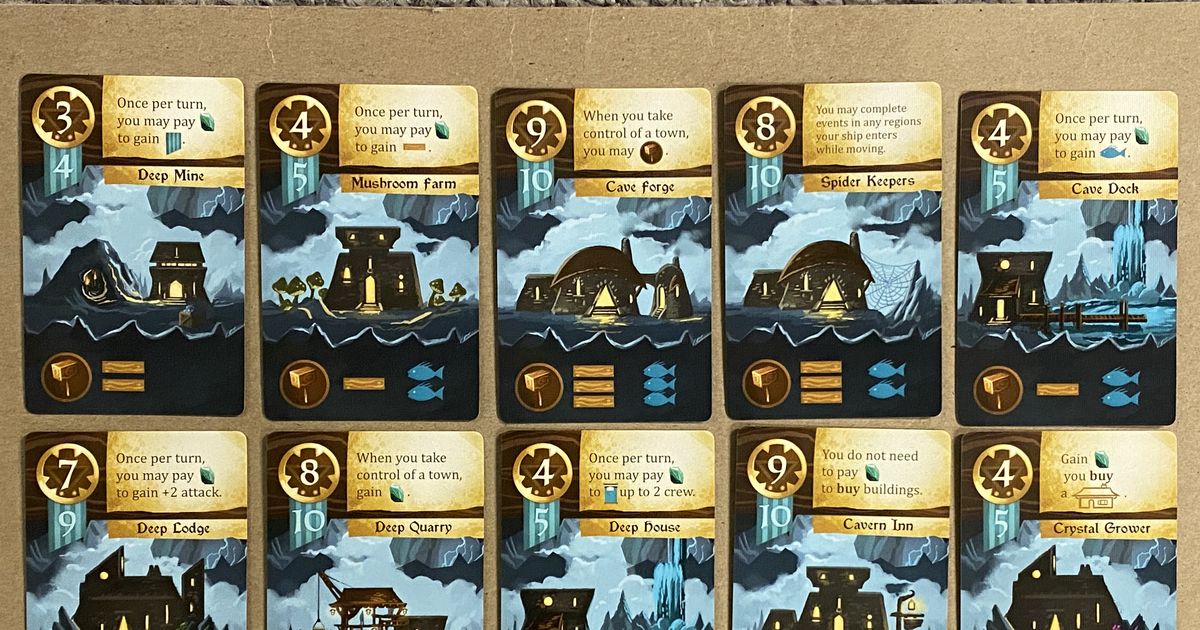 Islebound: Emerald Edition – Underground Buildings Promo Cards | Board ...