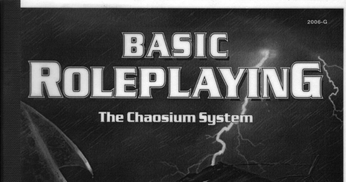 Basic Roleplaying: The Chaosium System – Gamemaster Book | RPG Item | RPGGeek