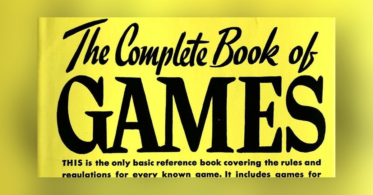 The Complete Book of Games | Board Game | BoardGameGeek
