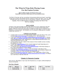 The Wheel of Time Role Playing Game for the Fuzion System | RPG Item ...