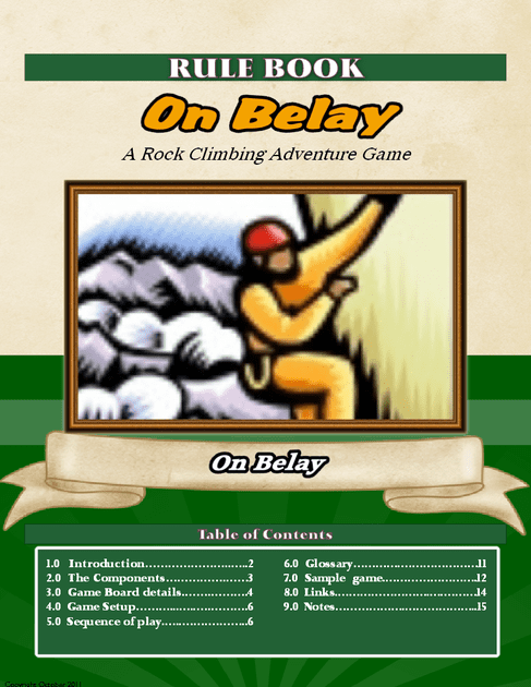NEWS: Annoucing the upload of the BASIC Rules for the game On Belay ...