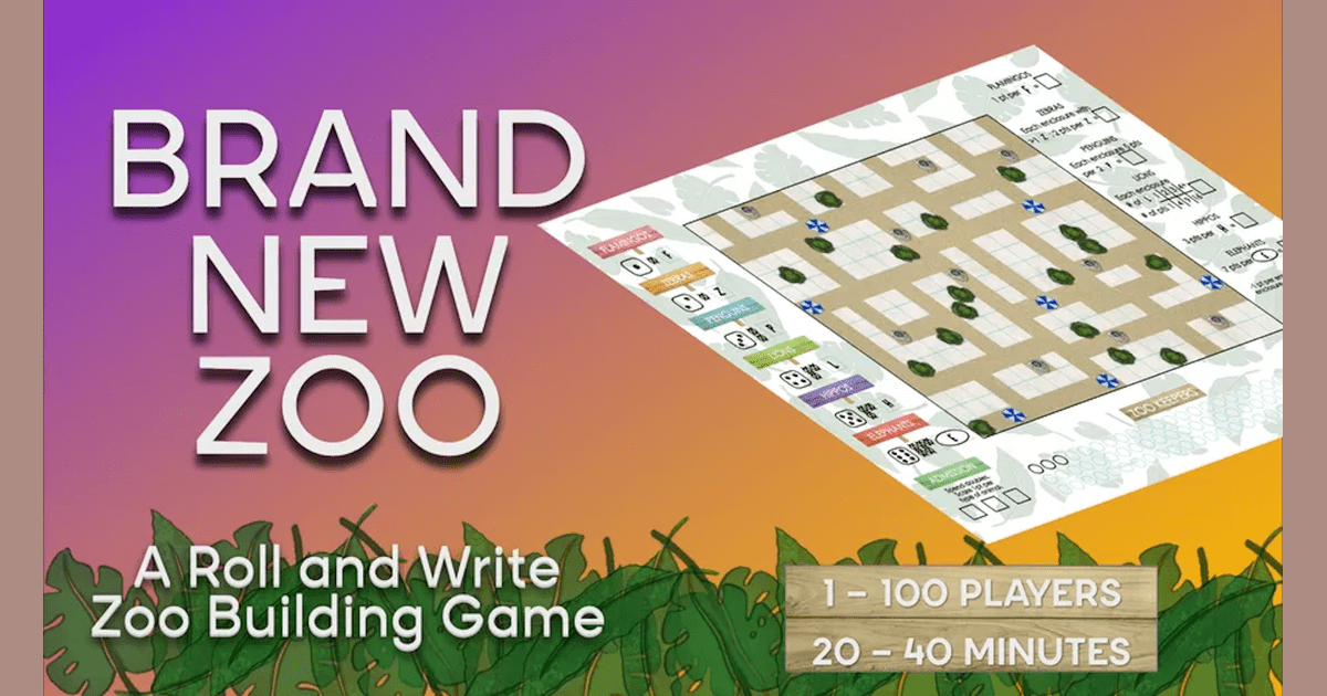 Kickstarter: Brand New Zoo | Juegos Roll & Write | BoardGameGeek