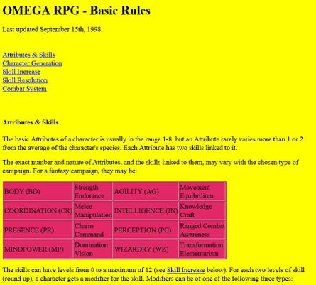 Omega Basic Rules | RPG Item | RPGGeek