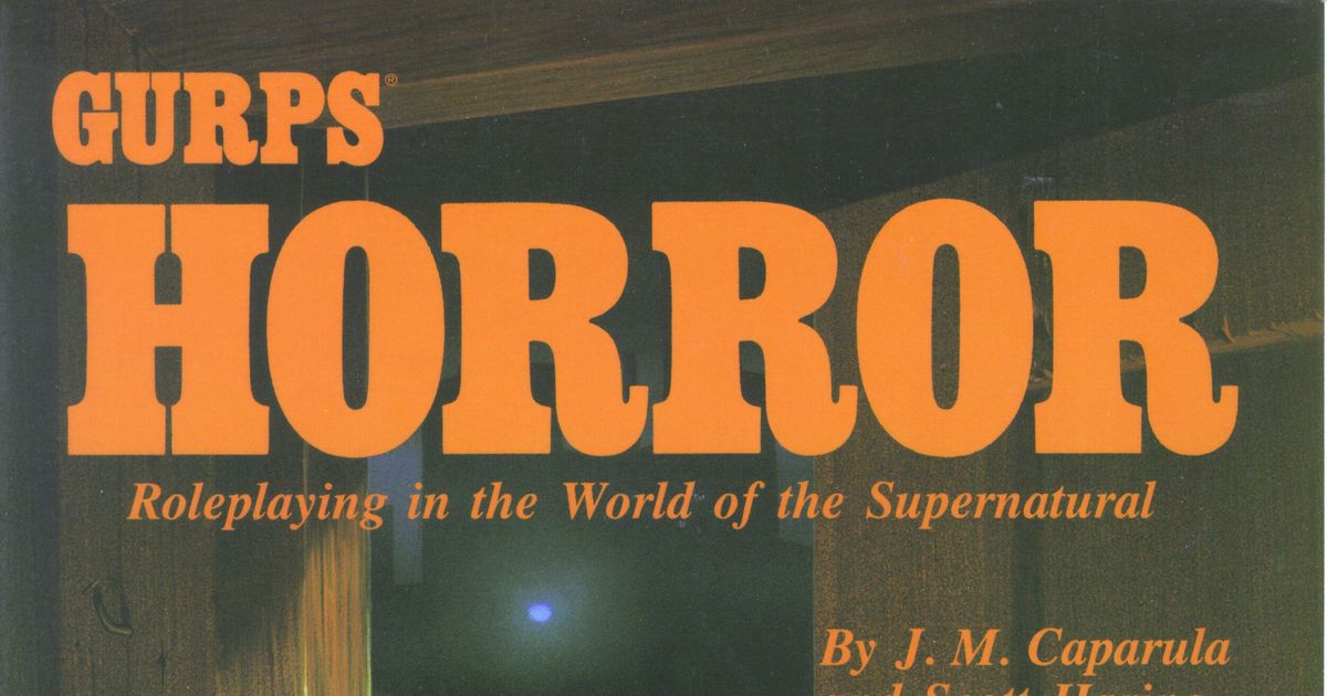 GURPS Horror (Second Edition) | RPG Item | RPGGeek
