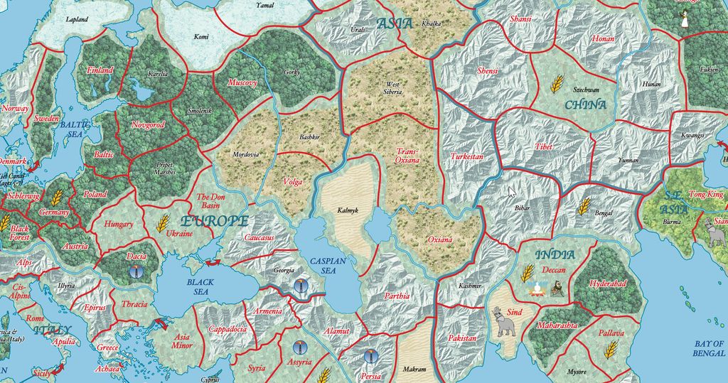 7 Ages Collector’s Edition map | 7 Ages: Collector's Edition