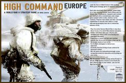 High Command: Europe | Board Game | BoardGameGeek