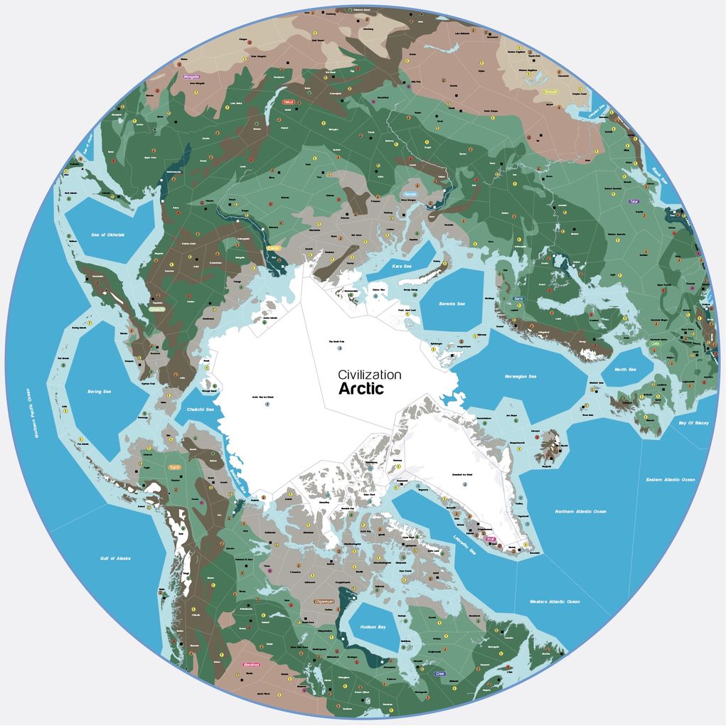 New map - Civilization Arctic | Advanced Civilization