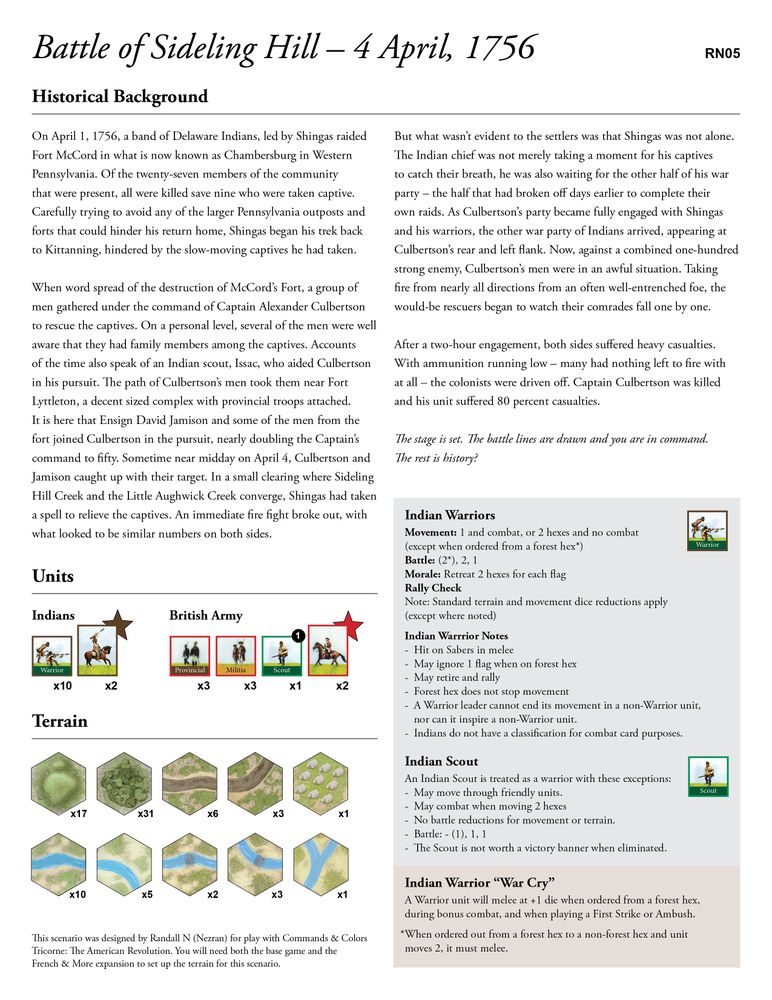 Battle of Sideling Hill – 4 April, 1756 (FIW Scenario RN05) | Commands ...