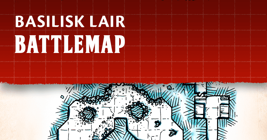 Basilisk Lair Battlemap | RPG Item | RPGGeek