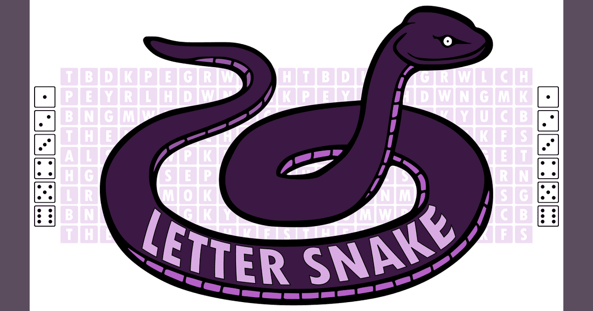Letter Snake Game Sheets (A4 Size) | Letter Snake