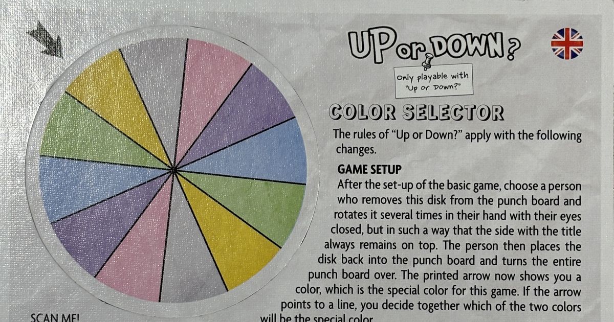 Up or Down?: Color Selector | Board Game | BoardGameGeek