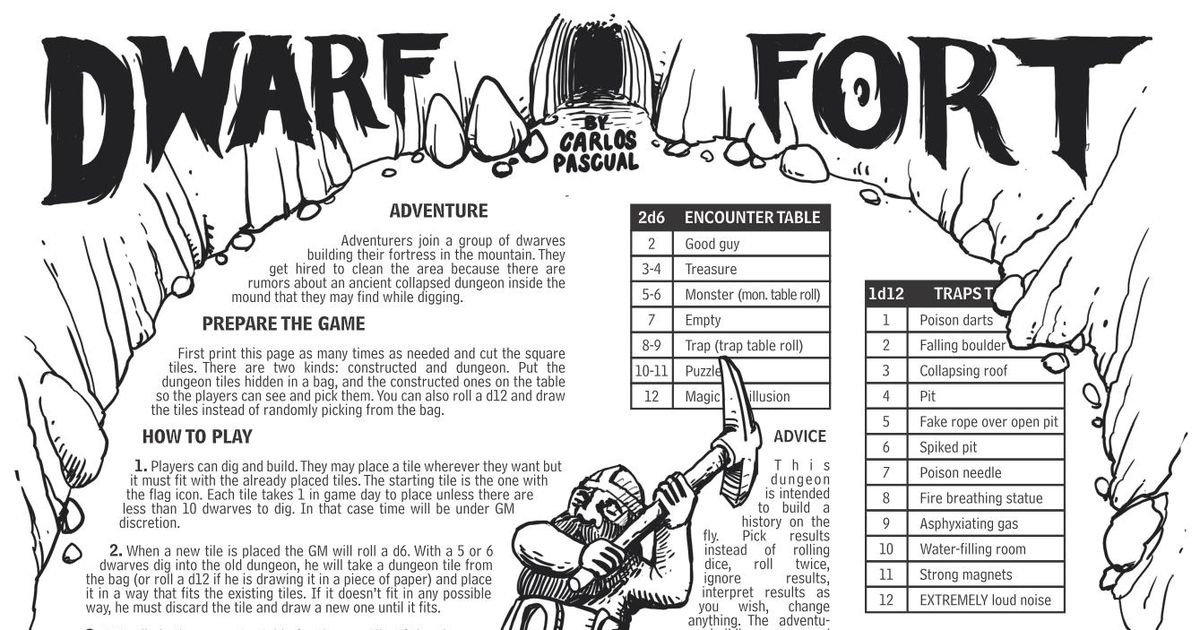 Dwarf Fort | RPG Item | BoardGameGeek
