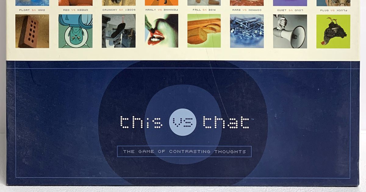 This Vs That | Board Game | BoardGameGeek