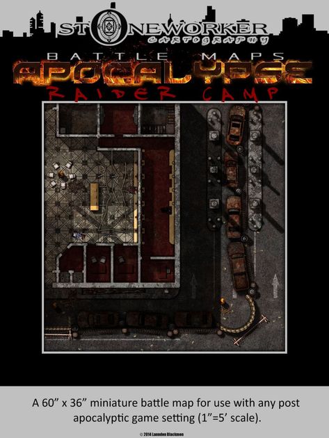Battle Maps Apocalypse: Raider Camp | RPG Item | RPGGeek