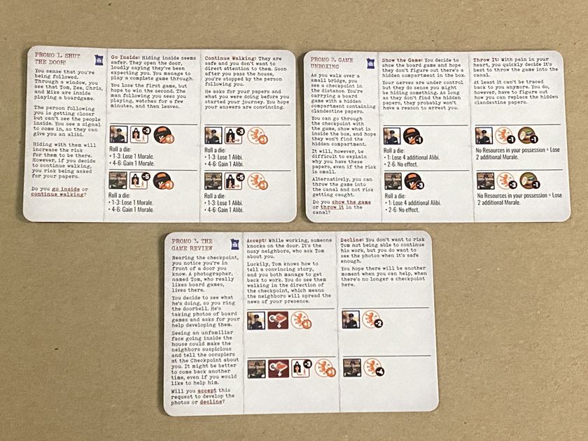 Dutch Resistance: Orange Shall Overcome! – Halt Promo Cards | Board ...