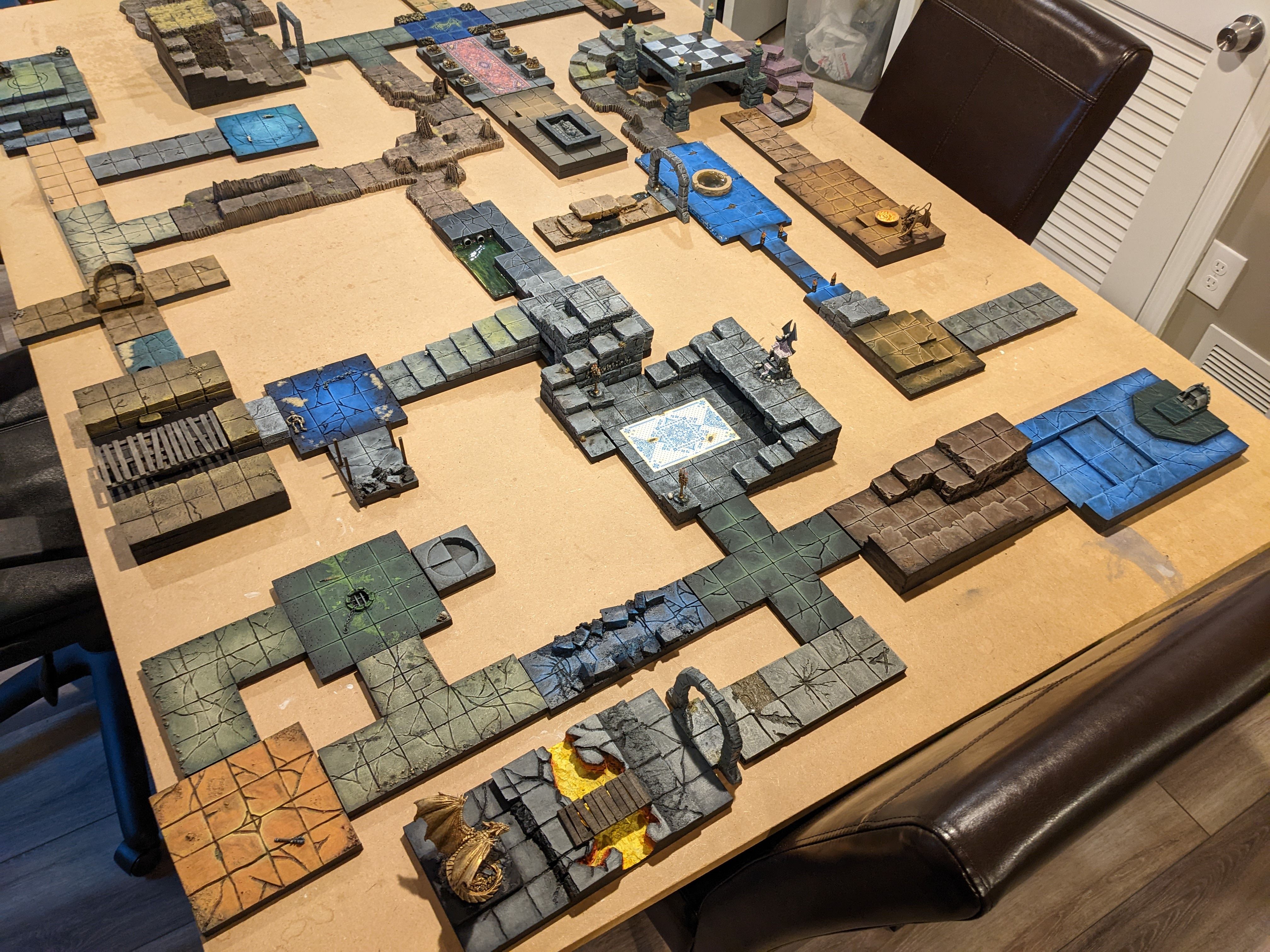 My foam built WHQ Dungeon tiles | Warhammer Quest