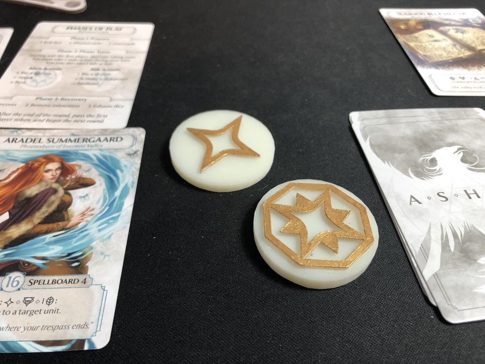 3d Custom Action Tokens | Ashes Reborn: Rise of the Phoenixborn