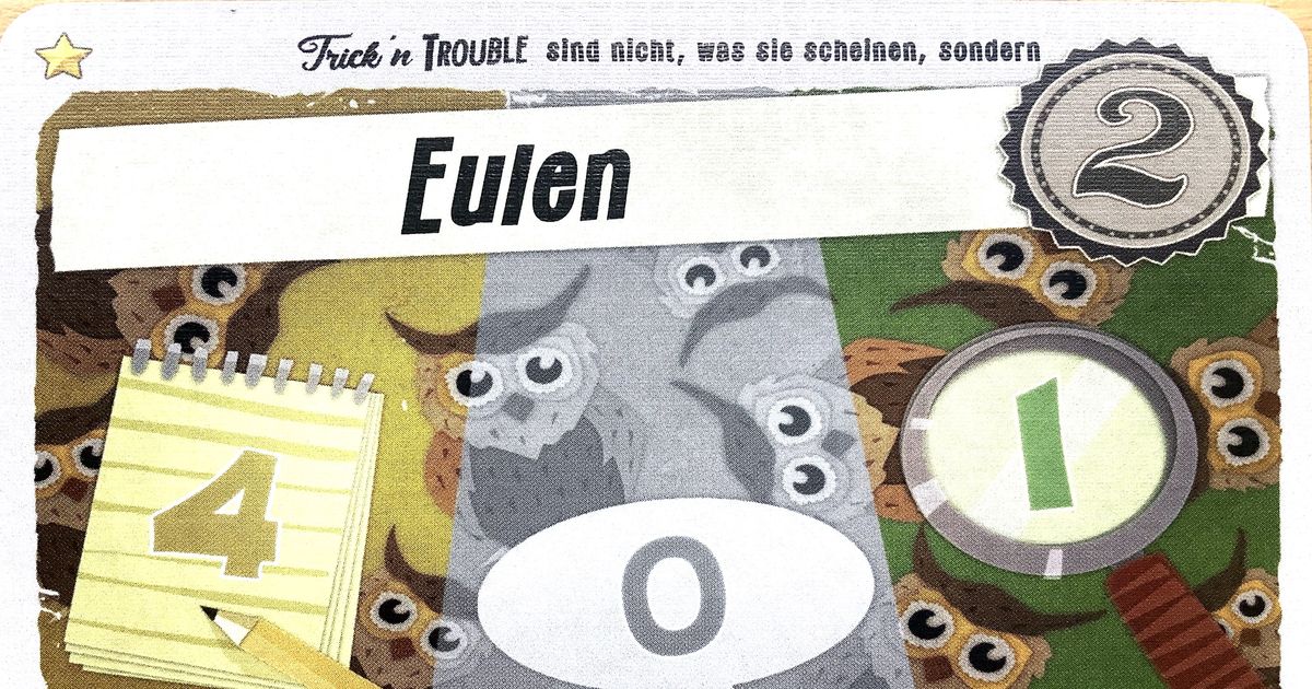 Trick‘n Trouble: Eulen promo card | Board Game | BoardGameGeek