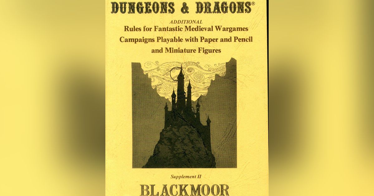 Supplement II: Blackmoor | RPG Item | RPGGeek