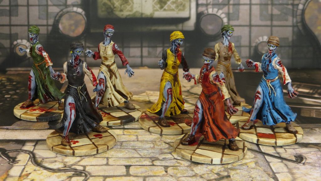 Zombicide: Black Plague - Core Set Zombies | Painting by Numbers ...