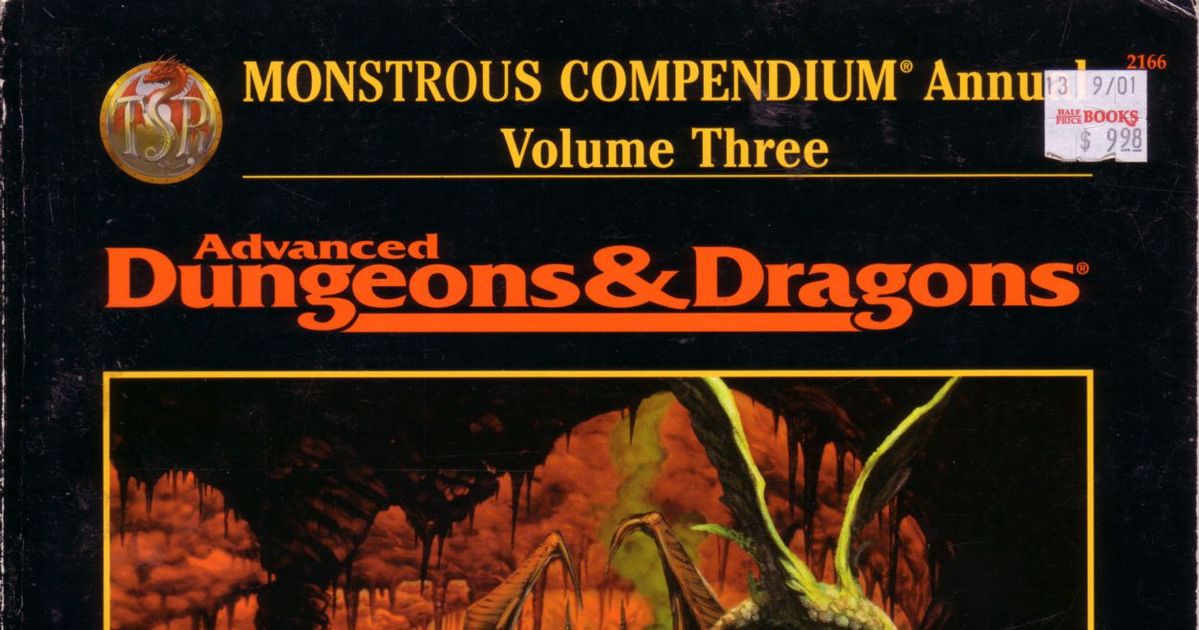 Monstrous Compendium Annual Volume Three | RPG Item | RPGGeek