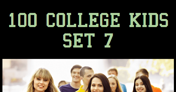 100 College Kids Set 07 | RPG Item | RPGGeek