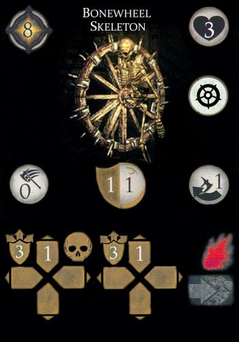 BoneWheel Skeleton enemy | Dark Souls: The Board Game