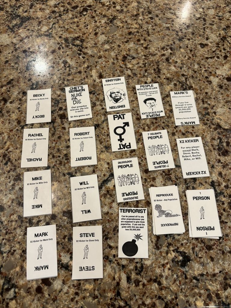 Different custom population cards found | Nuclear War