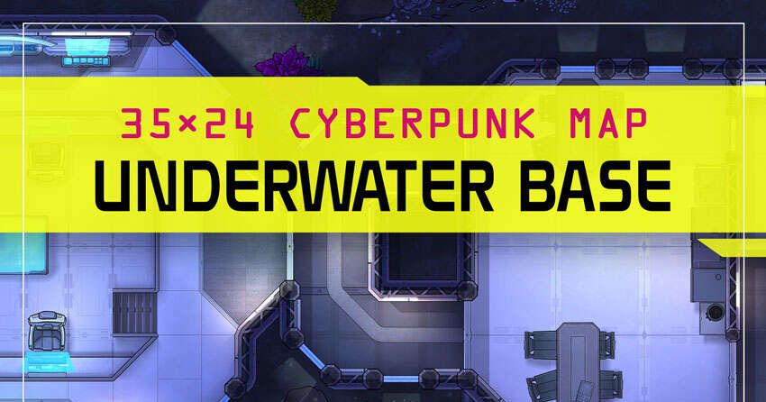 Cyberpunk Map: Underwater Base | RPG Item | RPGGeek