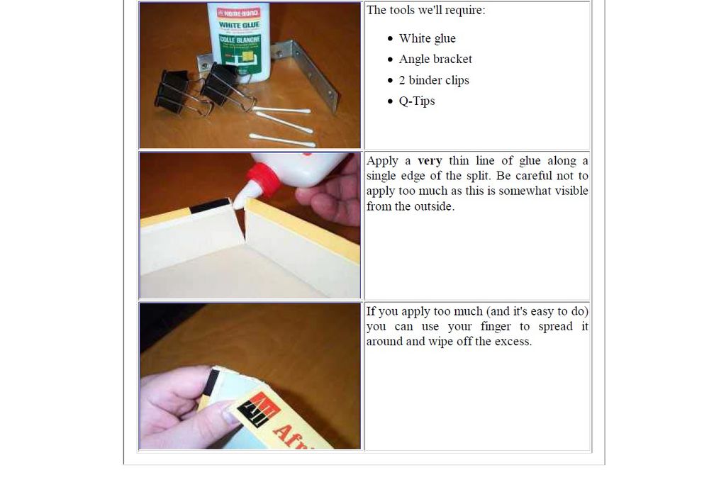 How to Repair Split Boxes