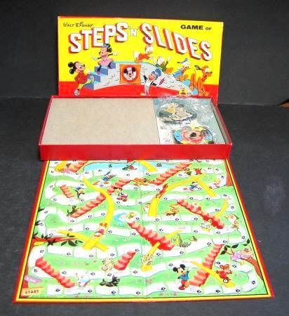 Walt Disney Steps N Slides Game | Board Game | BoardGameGeek
