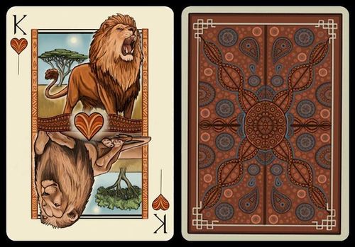 animals playing cards