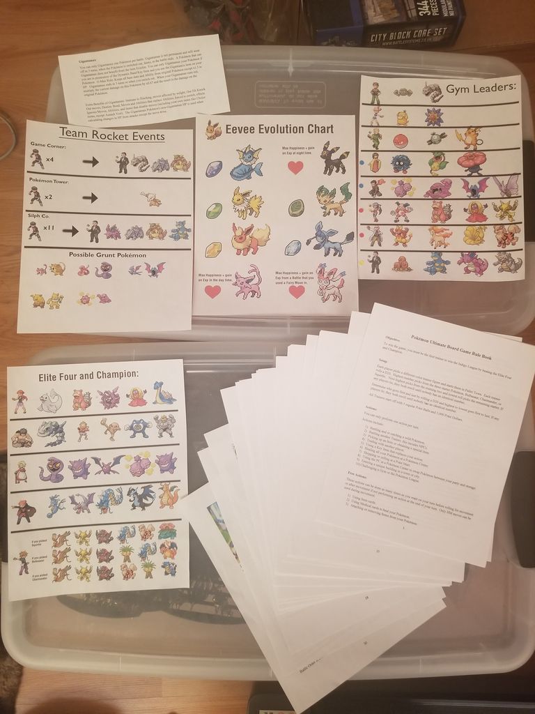 Ultimate Pokémon Board Game that plays just like the video games.