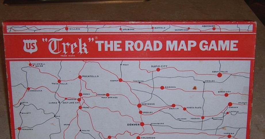"Trek" The Road Map Game | Board Game | BoardGameGeek