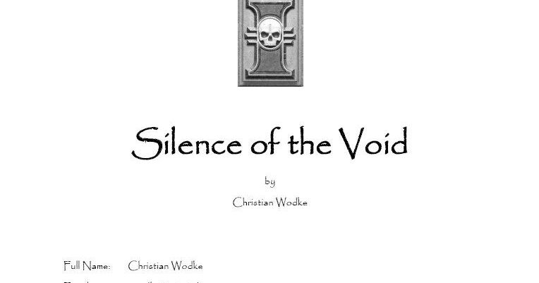 Silence of the Void | RPG Item | RPGGeek