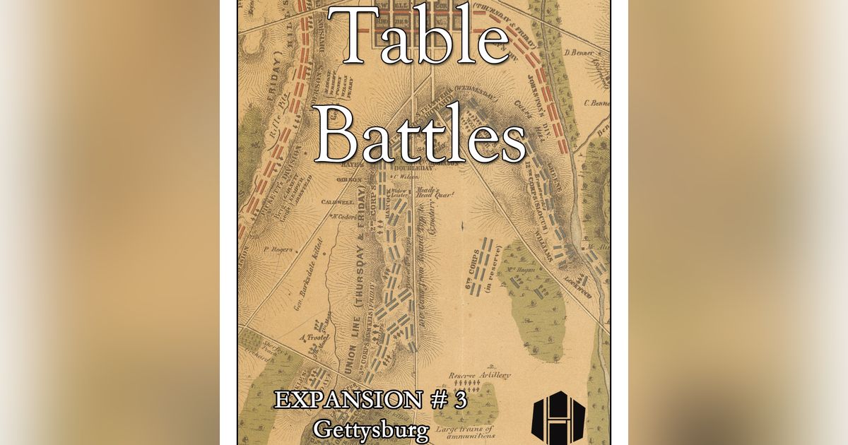Table Battles: Gettysburg | Board Game | BoardGameGeek