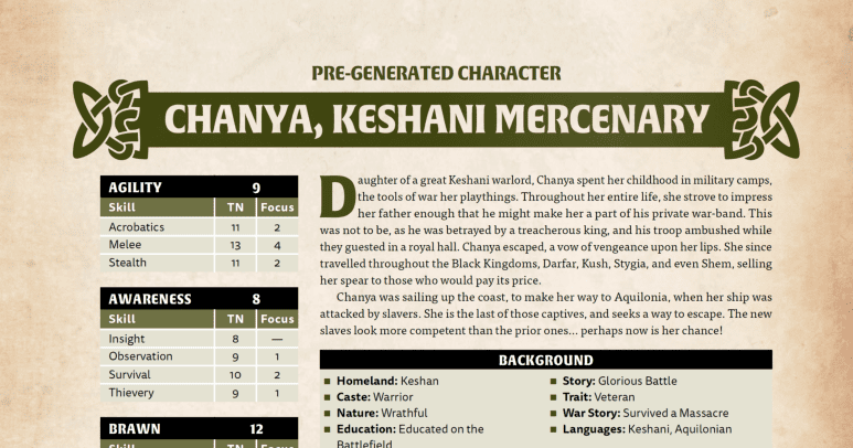 Conan Free RPG Day Extra Characters | RPG Item | RPGGeek