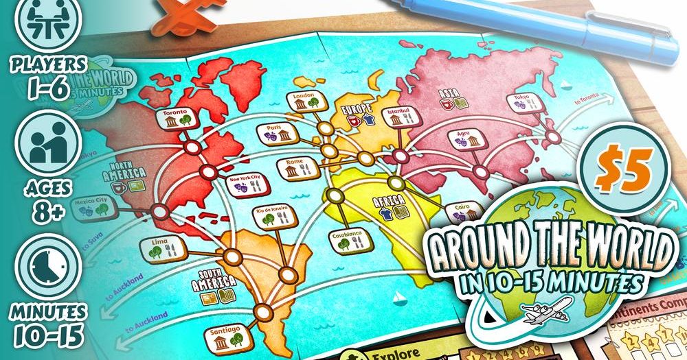 Around the World in 10-15 Minutes | Board Game | BoardGameGeek