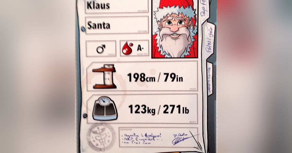 Doctor Panic: Klaus Santa | Board Game | BoardGameGeek