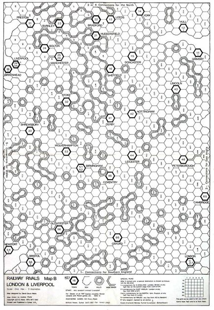 Railway Rivals Map B: London to Liverpool | Board Game | BoardGameGeek