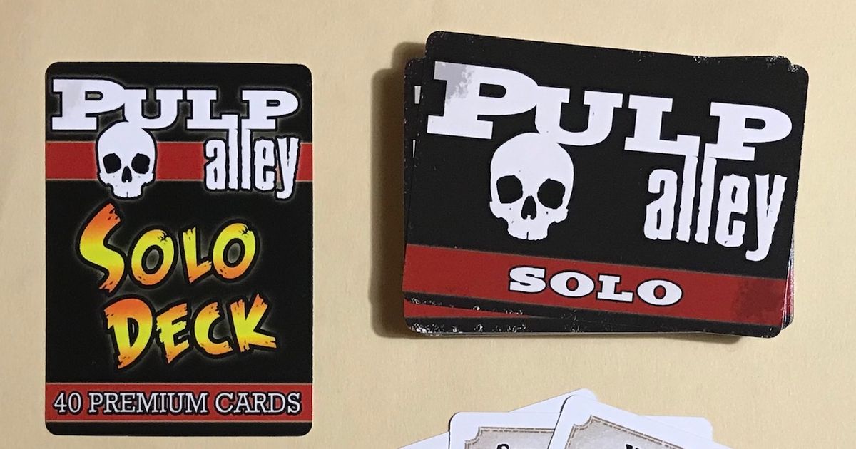 Pulp Alley: Solo Deck | Board Game Accessory | BoardGameGeek