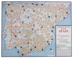 Railway Rivals Map SP: Spain | Board Game | BoardGameGeek
