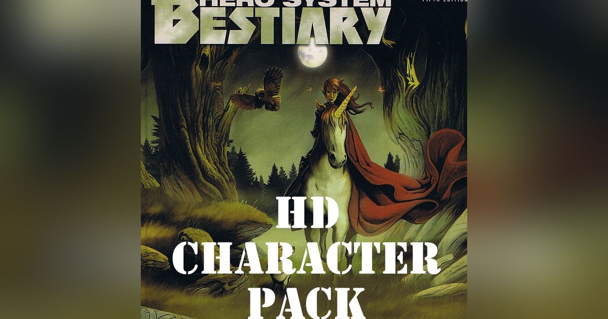 Hero System Bestiary (HD Character Pack) | RPG Item | RPGGeek